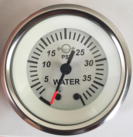 Water Pressure Gauge (White Sterling) Marine - Veethree